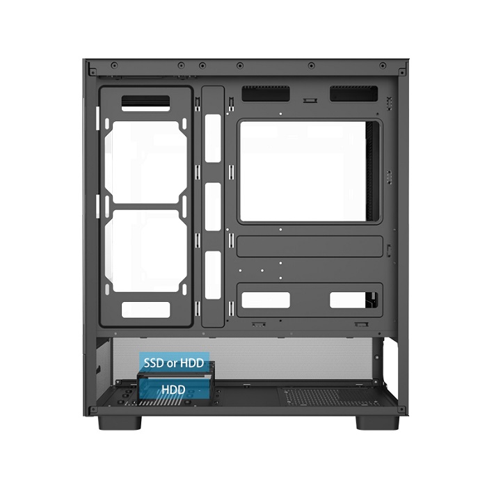 CSAIN-L210WH-3 Ainar艾納爾 L210 景觀三風扇機殼 白 Ainar艾納爾 L210 Vision ATX 電腦機殼 白 - kt.net-線上購物