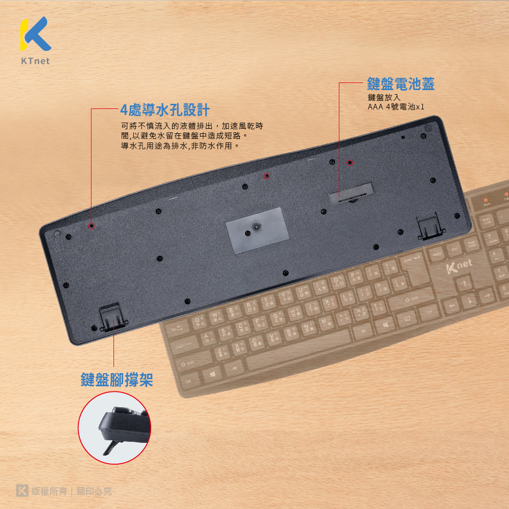 KTKMRF7000 Z7 2.4G無線鍵盤滑鼠組 經典款 【KTnet】Z7 2.4G無線鍵盤滑鼠組 採用無線2.4Ghz技術 可達10M傳輸距離 輕按鍵55g專業設計 千敲百按手指無負擔 ...